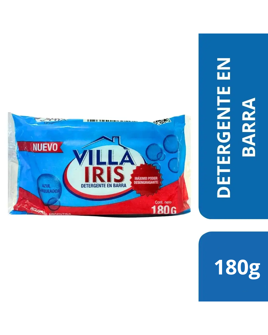Detergente En Barra x 180g (UNIDAD) – Villa Iris SRL
